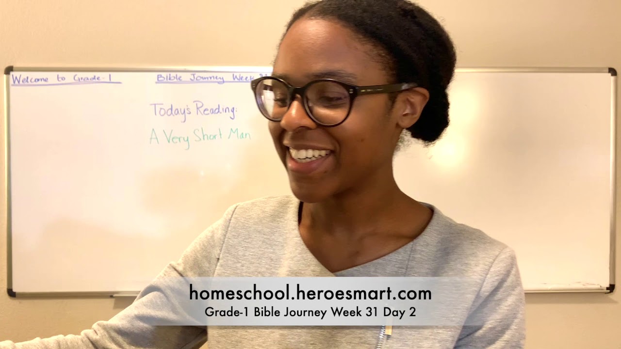 Grade-1 Bible Journey Week 31 Day 2 🌳 Zacchaeus the Short Man Meets ...