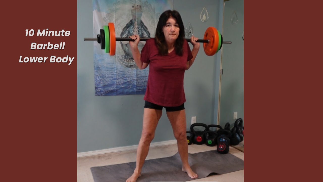 10-Minute Barbell Lower Body Workout, Follow along at home. - YouTube