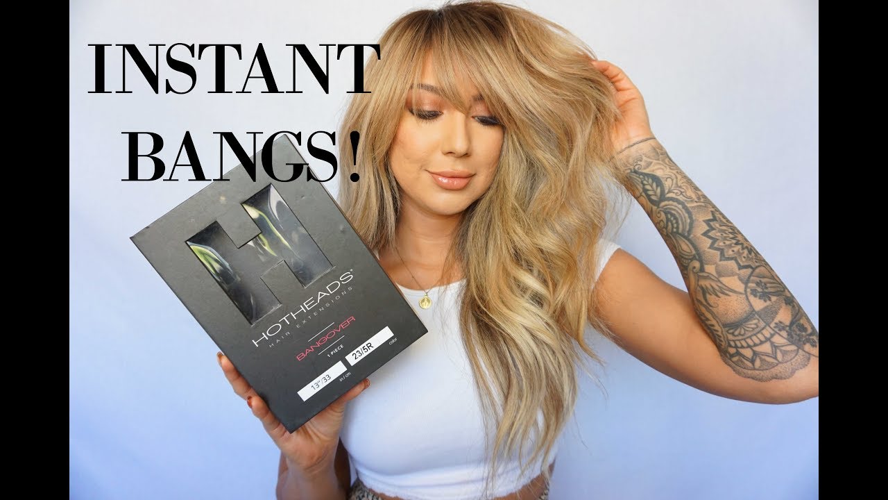 BANG OVER using Hotheads hair extensions! - YouTube