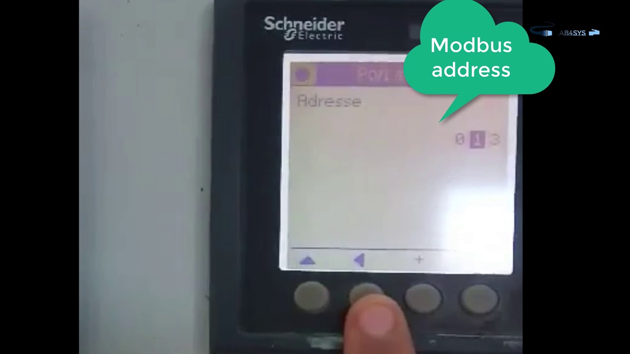 MODBUS CENTRAL MEASUREMENT CONFIGURATION PM5100 OF SCHNEIDER ELECTRIC ...