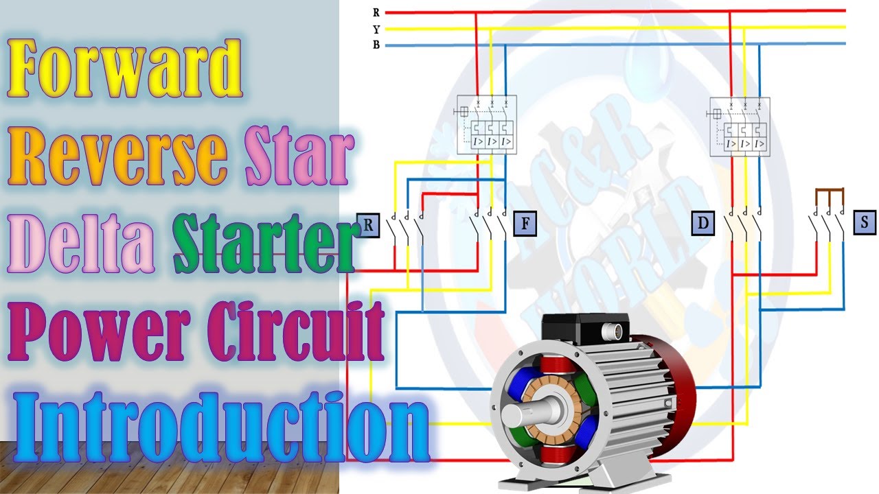 Forward Reverse Star Delta Starter Explained - Working Principle - AC&R ...