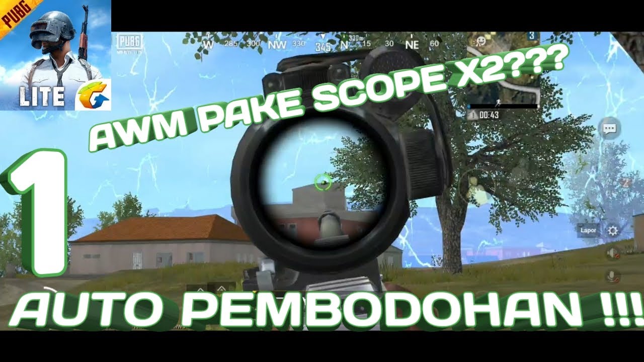 AWM + SCOPE X2 "AUTO PEMBODOHAN" | PUBG MOBILE LITE - YouTube