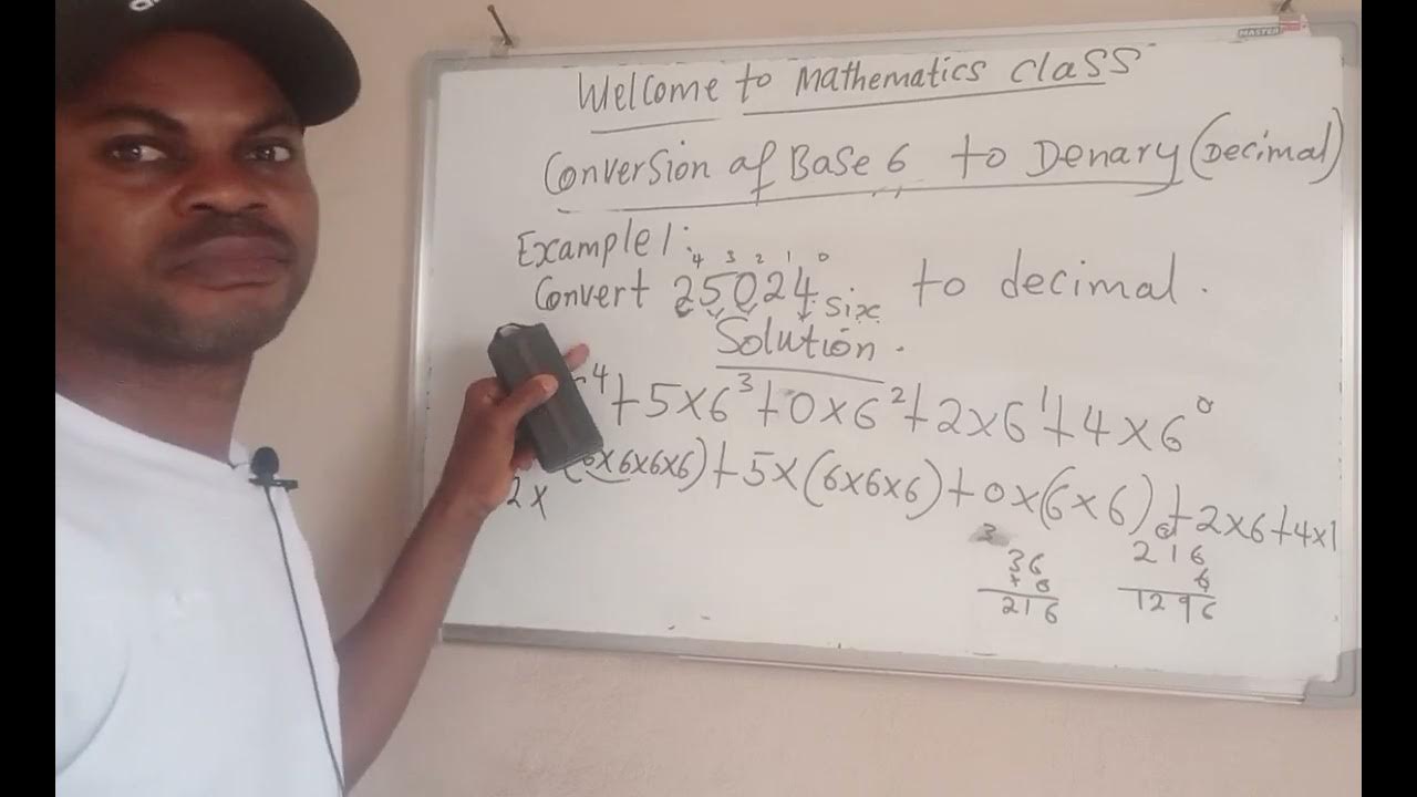 Number Base ( conversion of Base 6 to base 10) - YouTube