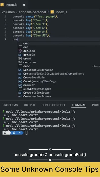 Unknown Js Console Tips Coding Programming Softwaredev Js Softwaredevelopmentengineer Youtube