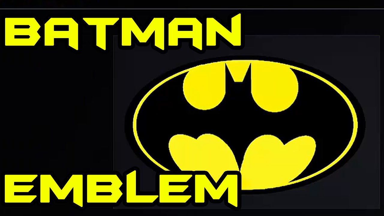 Call of Duty Black Ops 3 Emblem Creator | Batman Logo (EASY) - YouTube