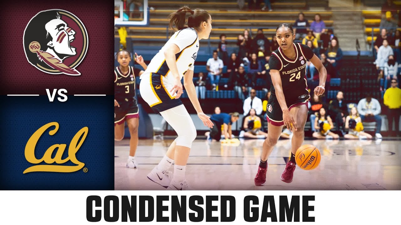 Florida State vs. Cal Condensed Game | 2024-25 ACC Women's Basketball ...