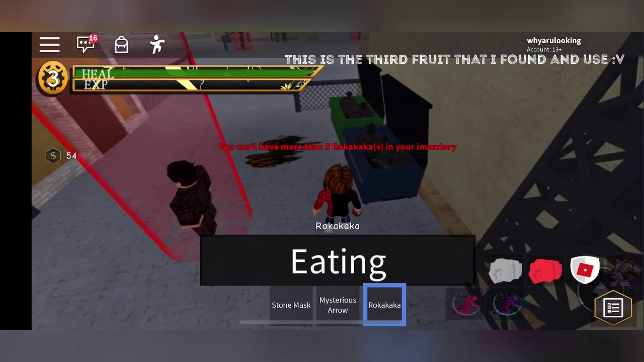 Trying to get golden experience req in roblox-Your bizarre Adventure ...