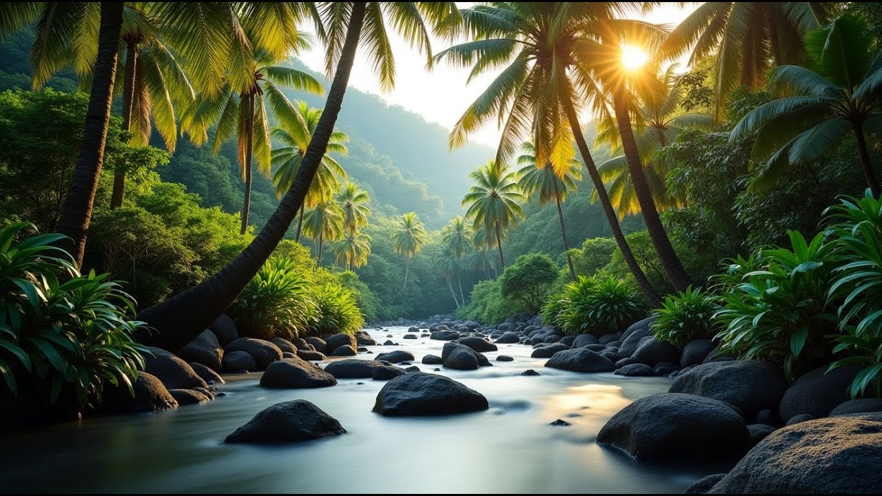 Relaxation by the River – Soothing Nature Video - YouTube