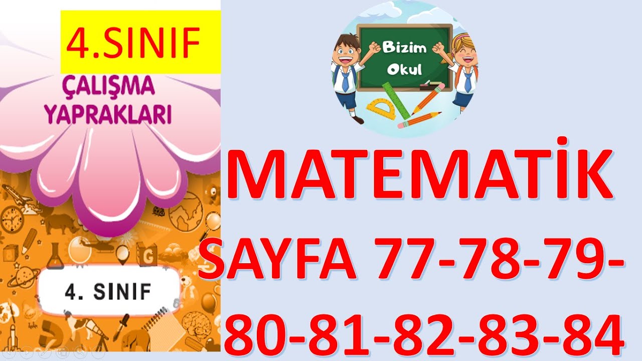 4. SINIF ÇALIŞMA YAPRAKLARI MATEMATİK Sayfa 77 78 79 80 81 82 83 84 ...