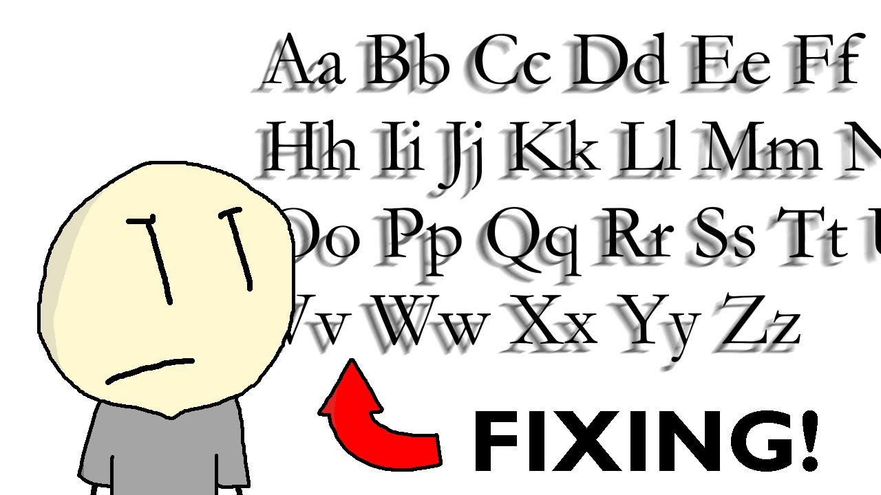 How I Would Fix the Alphabet - YouTube