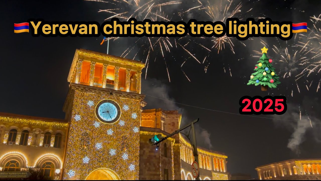 Yerevan Christmas tree lighting 2025 #fakhertravel #armenia #love #tour ...