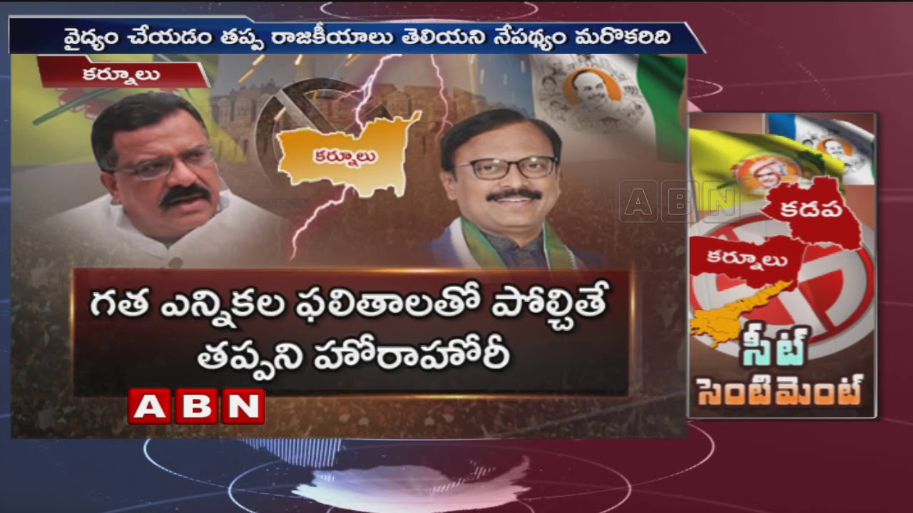 TDP Vs YCP | Tight Fight Between TDP and YSRCP for Kurnool Parliament ...