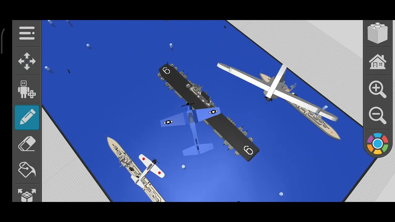 New ww2 custome ww2 sea battle (Draw bricks) - YouTube