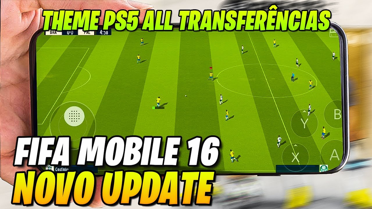 NOVO FIFA 16 UPDATE💥FINAMENTE TEMA PS5 V5 | TODAS AS TRANSFERÊNCIAS 22/ ...