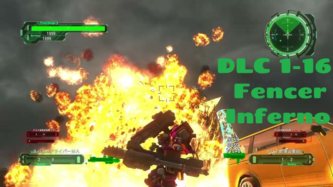 EDF 6 DLC 1-16 the FGX Missiles and NPCs Ramification Fencer Inferno ( Earth Defense Force 6 ...