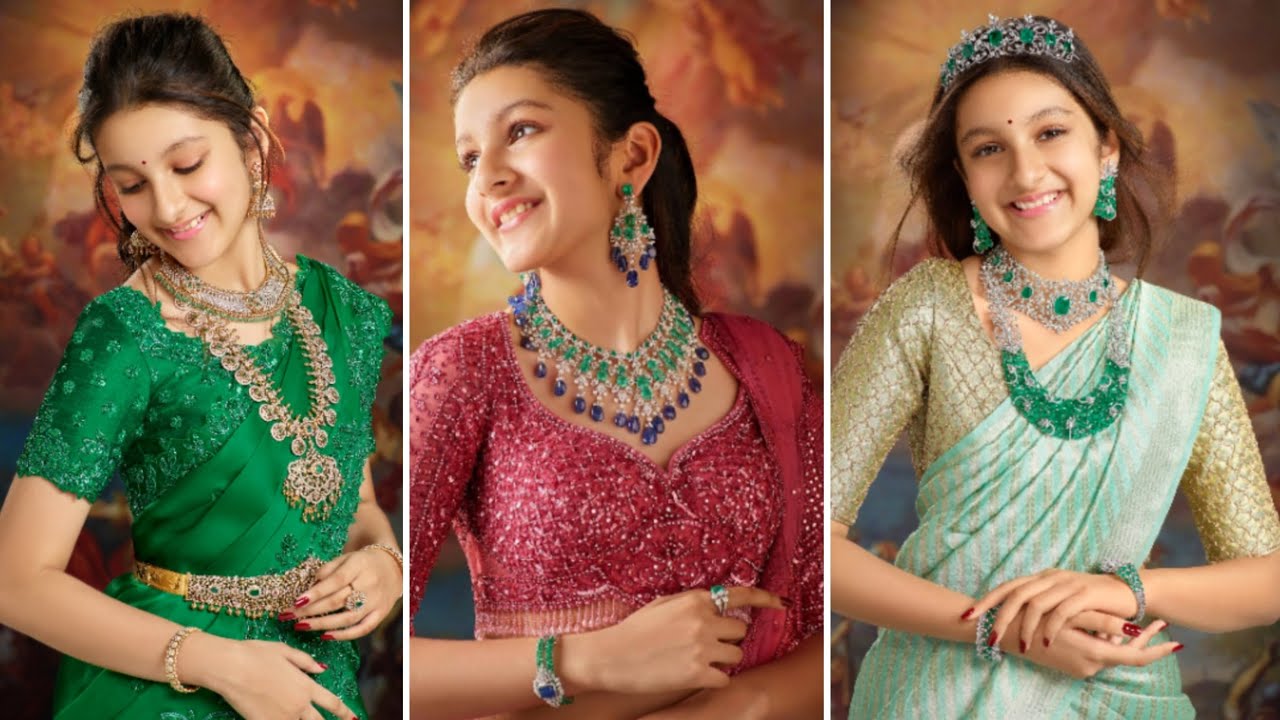 Mahesh Babu Daughter Sitara Ghattamaneni in Saree | Princess Sitara as ...