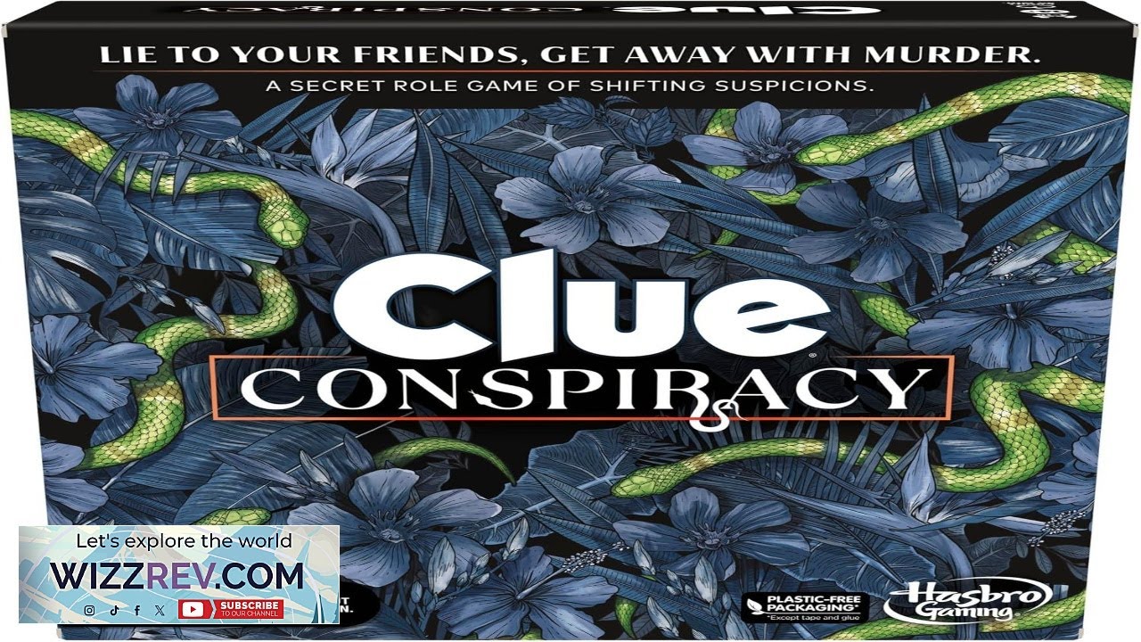 Hasbro Gaming Clue Conspiracy Board Game for Adults and Teens Secret ...