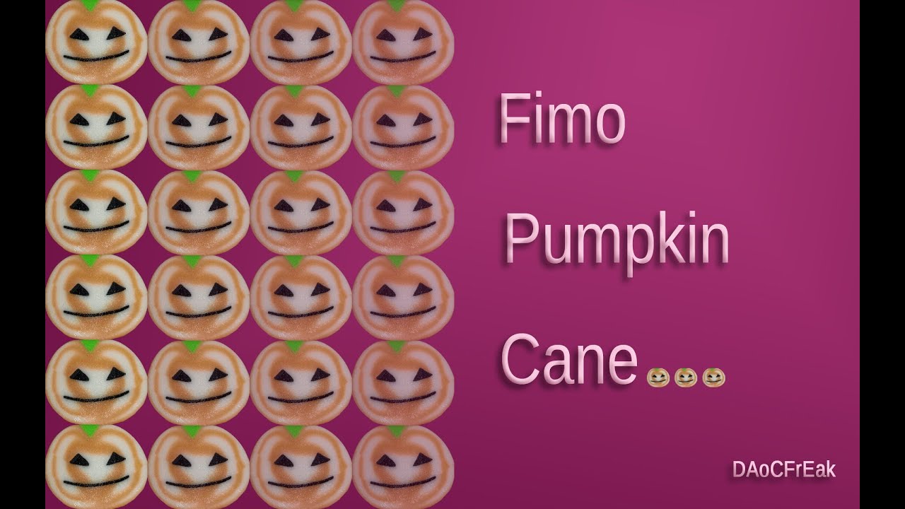 FIMO Pumpkin-Cane: Leuchtender Kürbis für Halloween - Tutorial [HD/DE ...