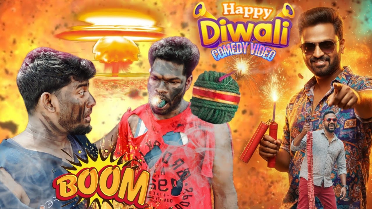 Diwali Crackers | 🔥Funny video | 😱💯twist comedy..🙏🏻🤣🤣Diwali Special ...