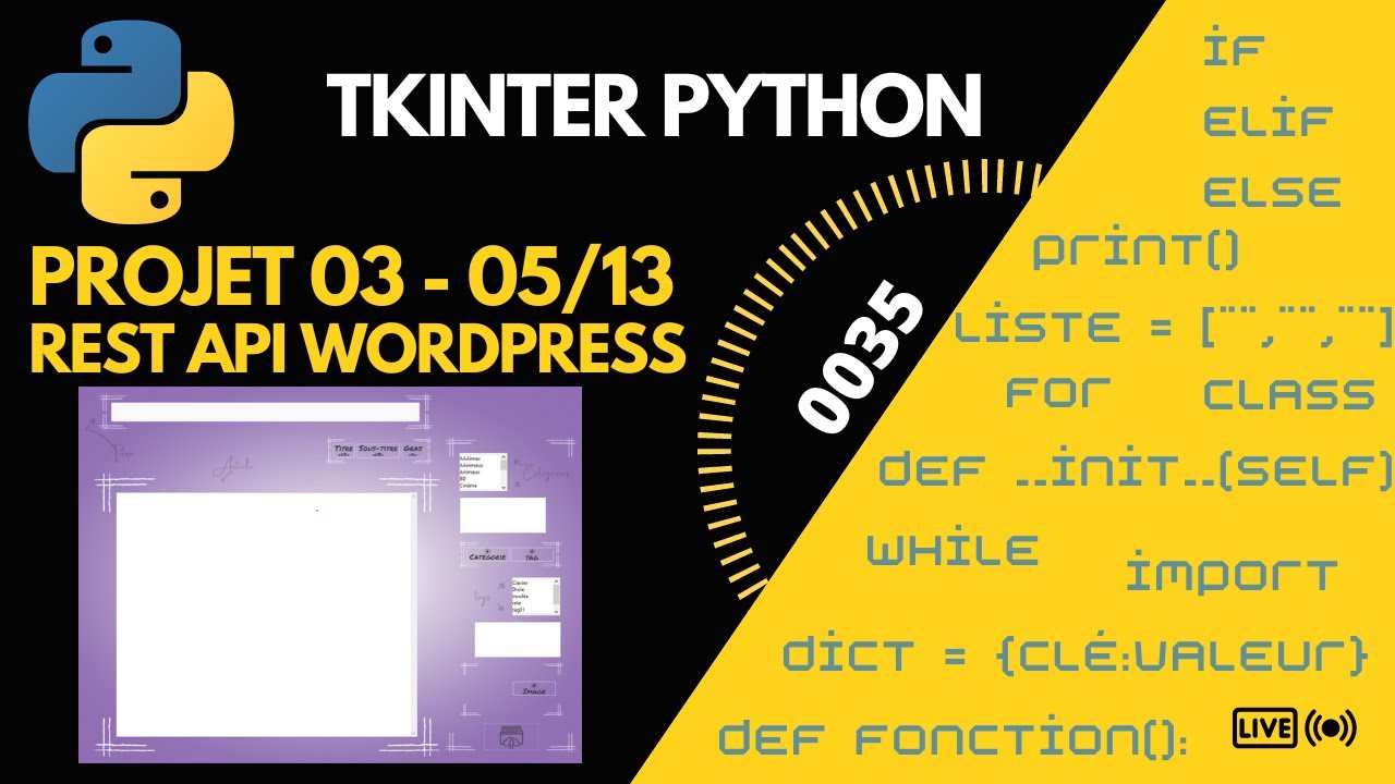 PYTHON TKINTER PROJET03 EP 05 13 Factorisation Du Code Apirest PYTHON TKINTER PROJET03 EP 05 13 Factorisation Du Code Apirest