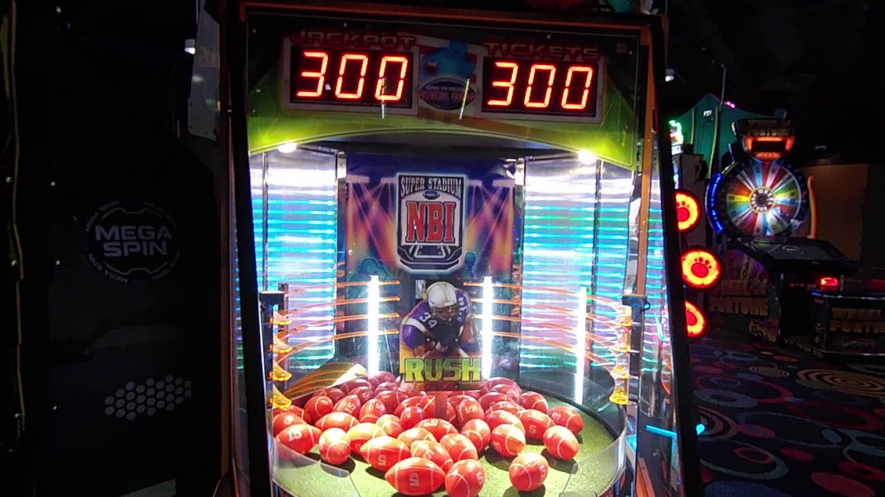 Goal Line Rush Arcade Game JACKPOT WIN #3 (At Round1 in Taunton, MA ...