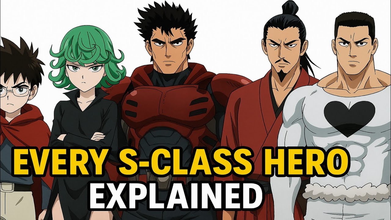Every S-Class Hero in One Punch Man Explained - YouTube