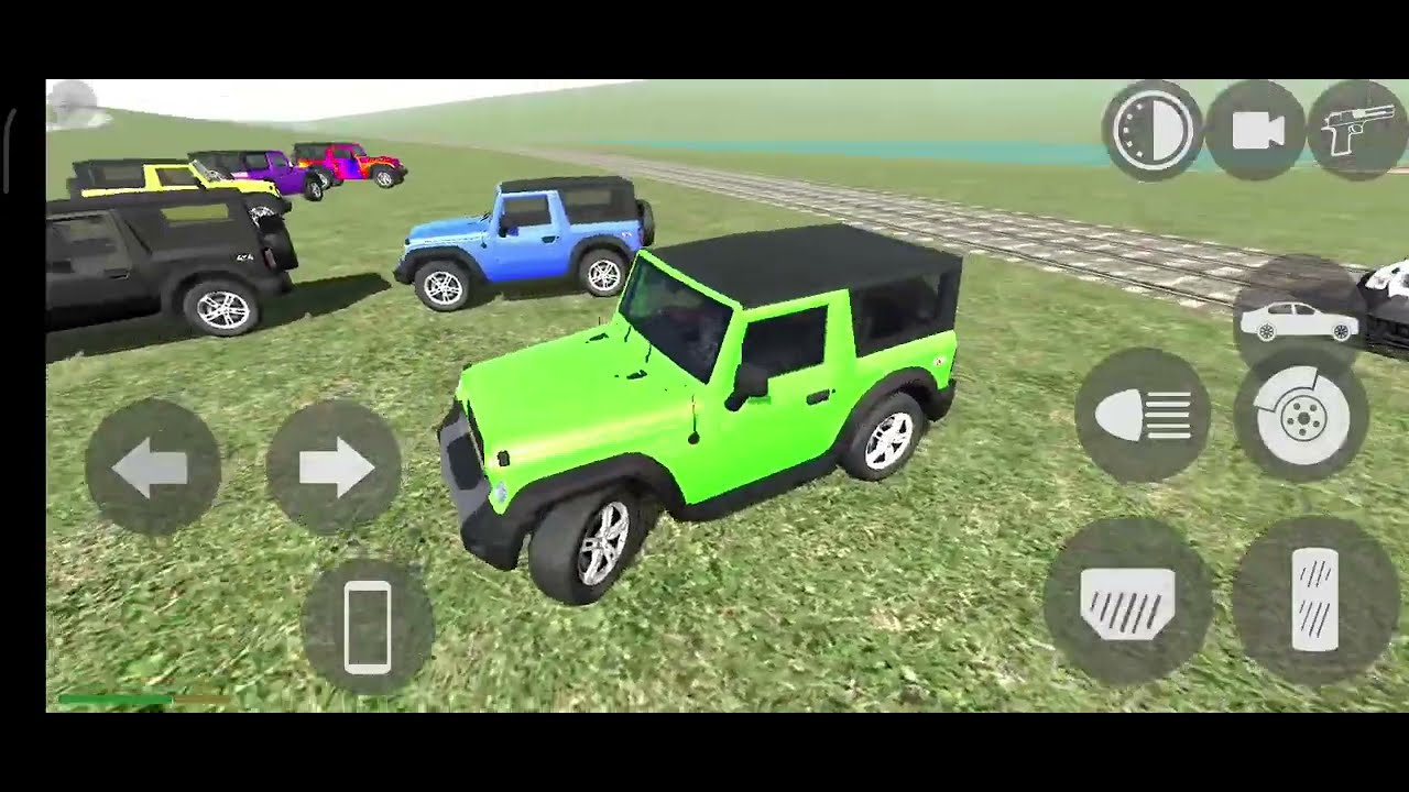 TRAIN VS THAR'S | 4×4 Driving | Multi Color's THAR | Indian car and ...