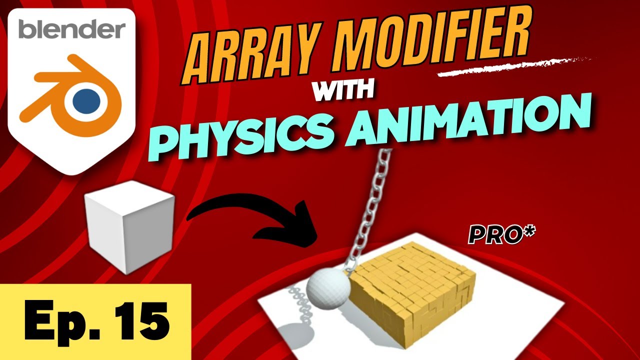 Blender Tutorial In Hindi Ep 15 Array Modifier With Physics Animation Youtube