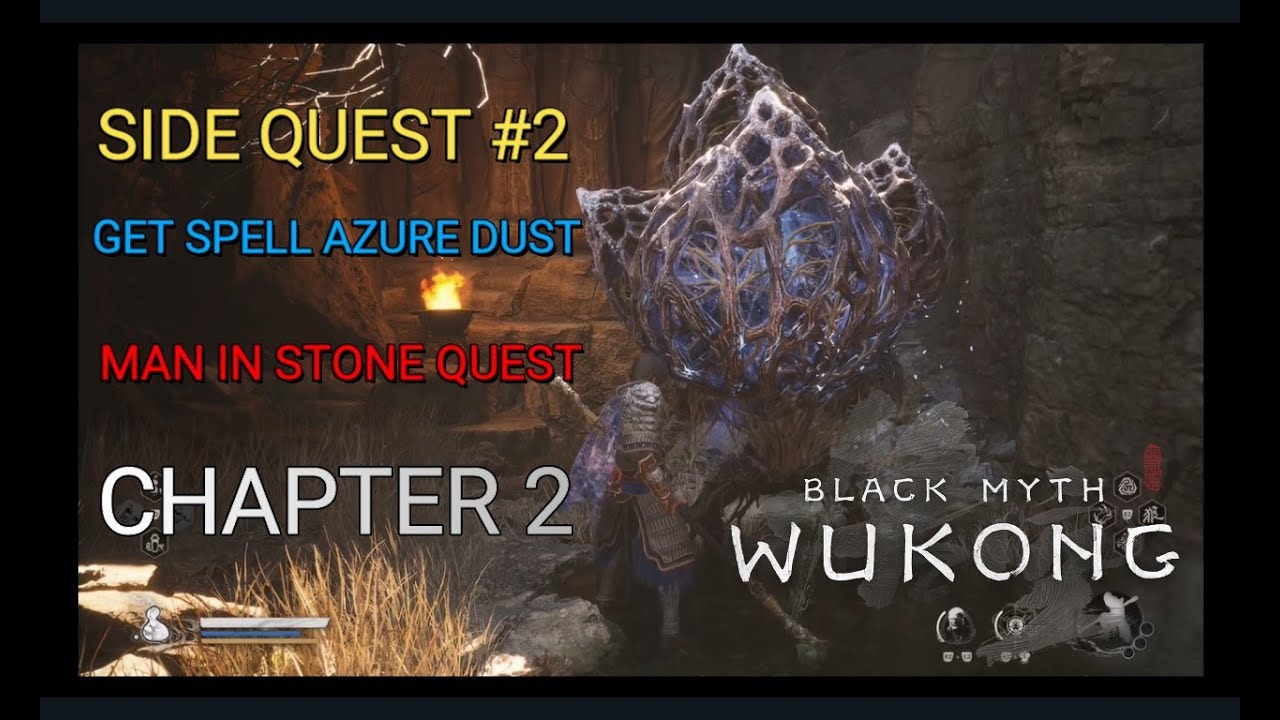 Black Myth Wukong : Chapter 2 Side Quest 2 - Man in Stone - How to Get ...