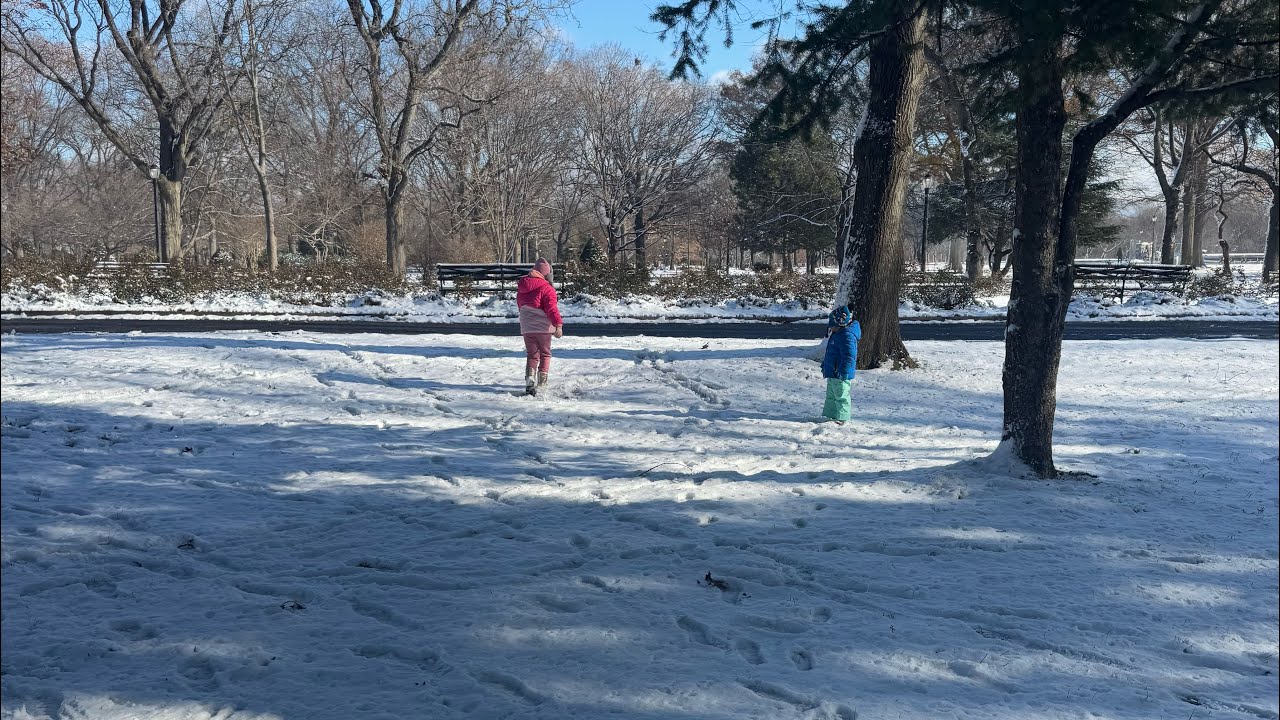 Snow Day in Flushing Meadows - December 2024 - YouTube