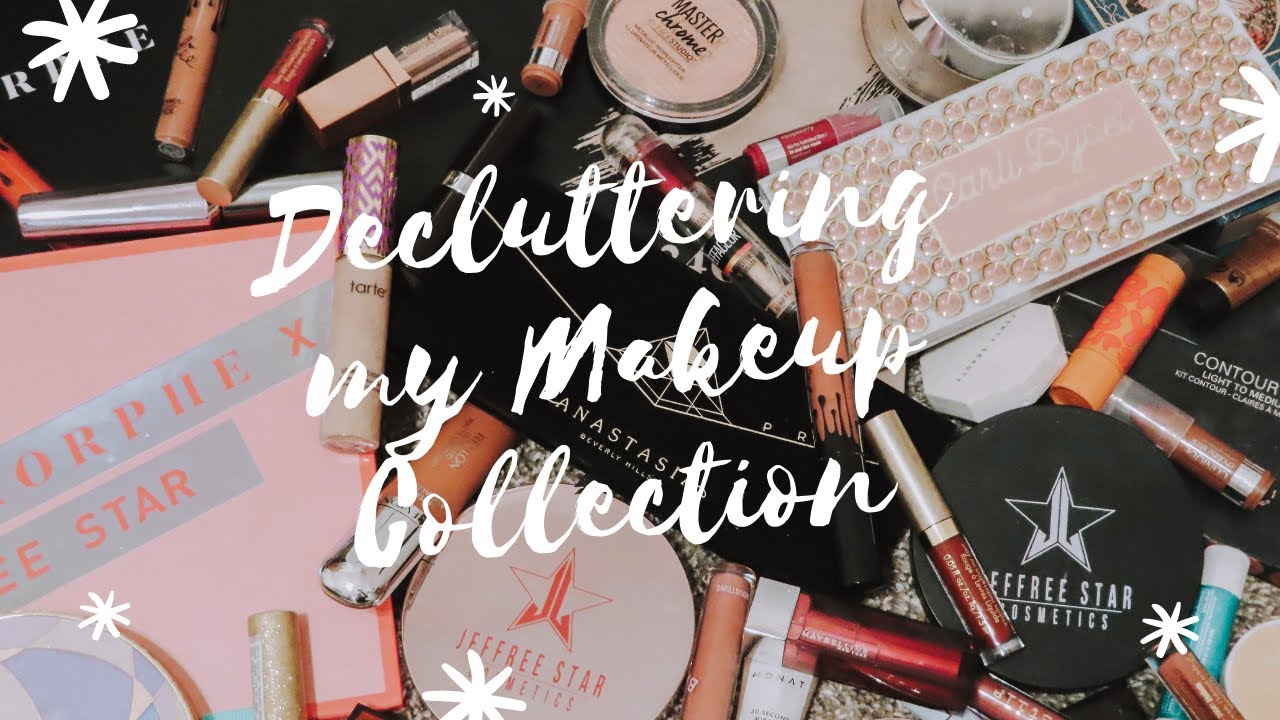 Decluttering My Makeup Collection 2021 Huge Cleanout Youtube