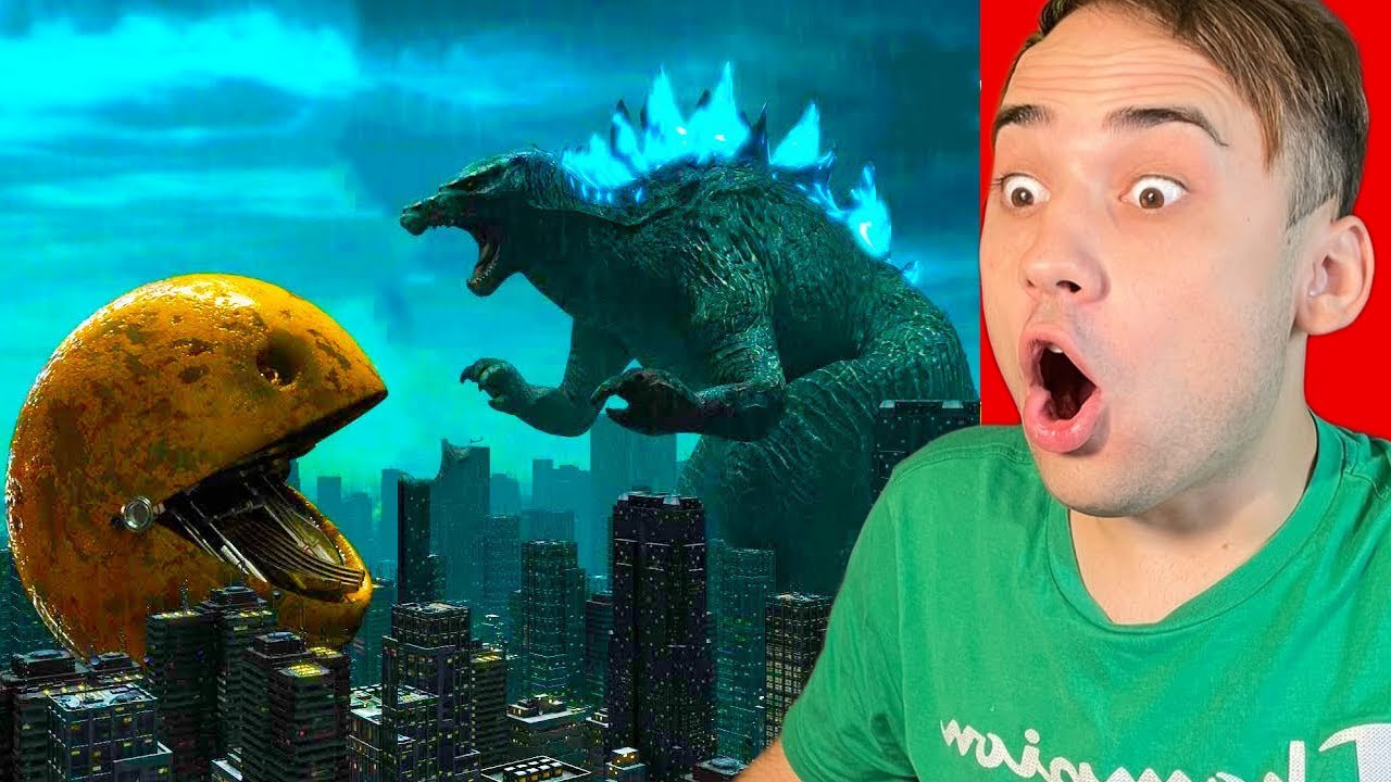 GODZILLA VS PAC-MAN IN VIATA REALA! KONG VS GODZILLA IN REALITATE ...