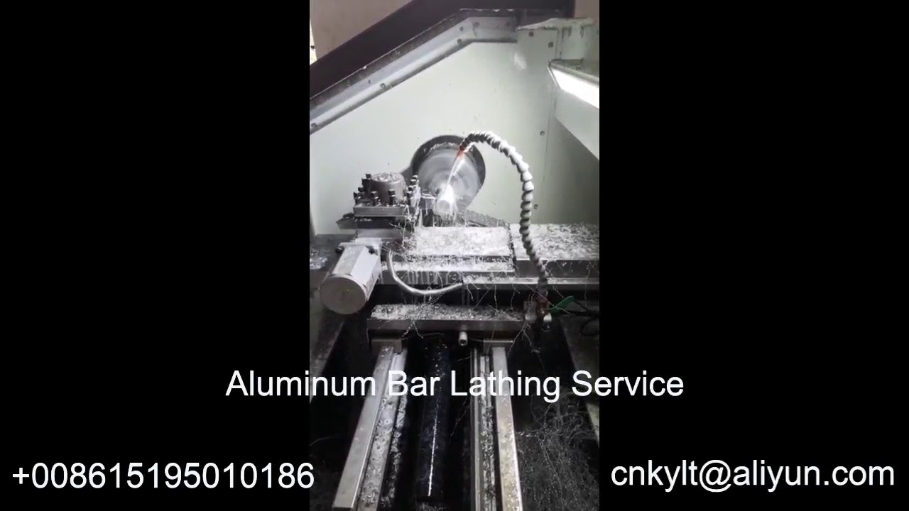 aluminum bar lathing service - YouTube