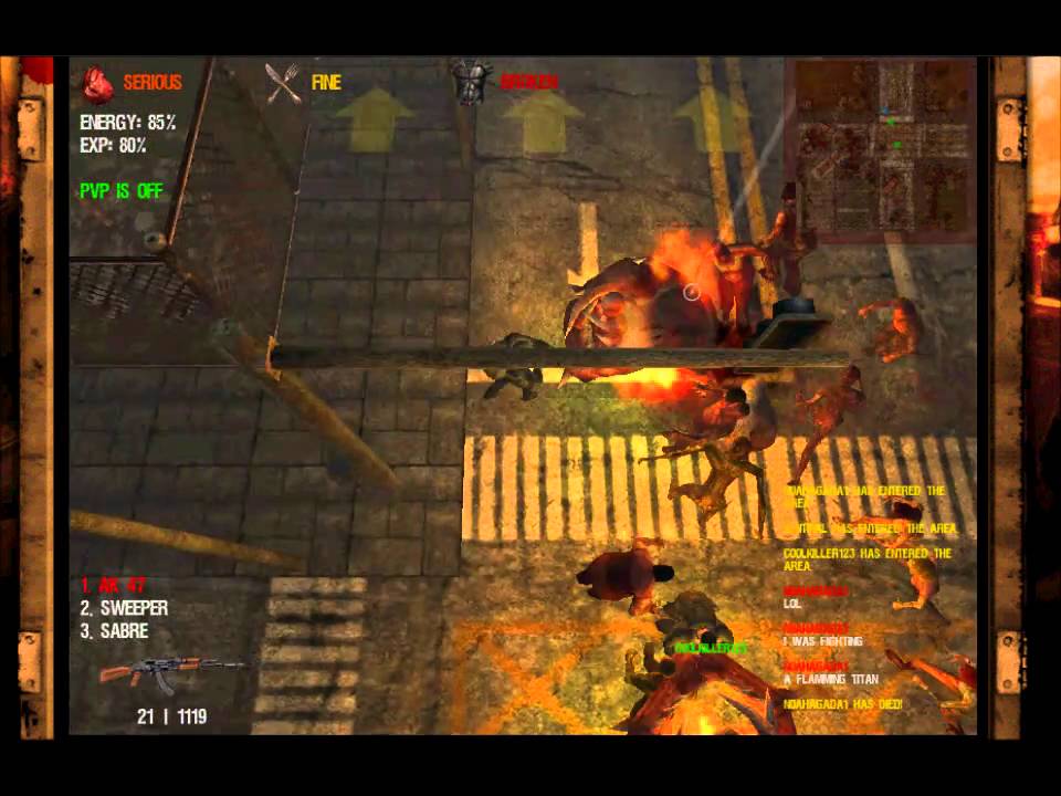 Dead Frontier - 4 Flaming Titans - YouTube