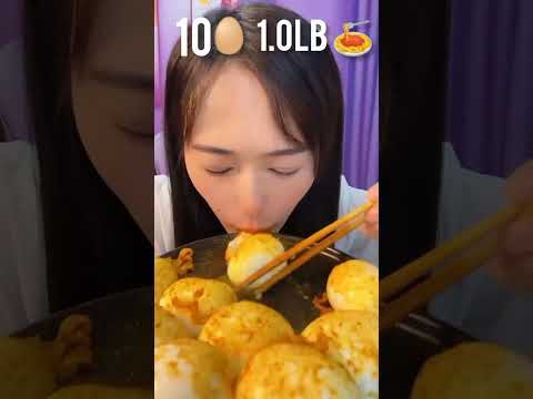 Fast Eating Challenge ( 10 eggs, 1.0 lb ramen ) | #asmr #food #funny #eating #shorts