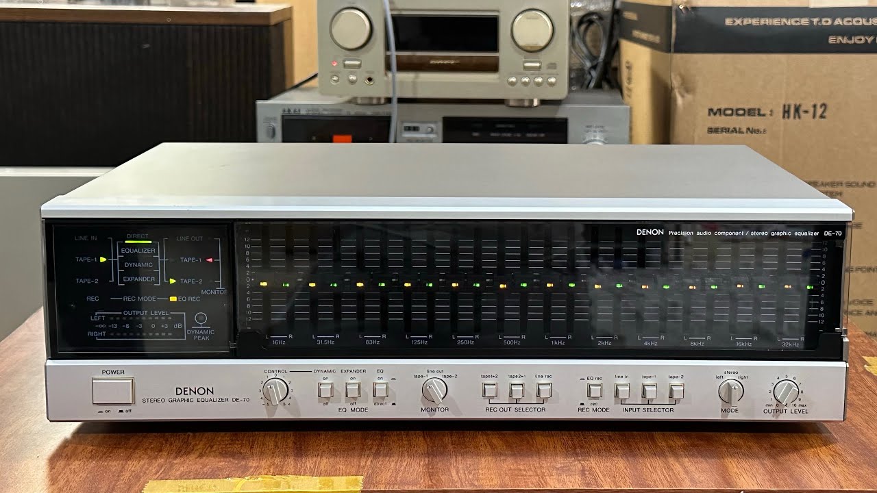 KẾT NỐI VÀ ĐIỀU CHỈNH NÚT TRÊN EQ DENON DE70 - YouTube