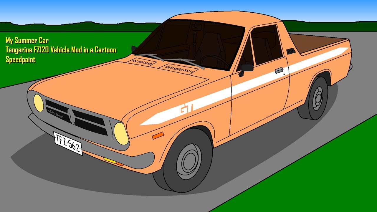 Tangerine FZ120 in a Cartoon Style - MSC Mod [Speedpaint] - YouTube
