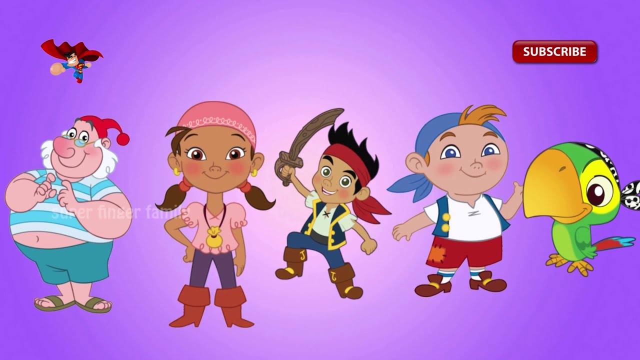 Jake and the Neverland Pirates Finger Family Super Finger Family ...