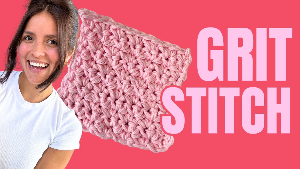 How to: Grit stitch (crochet tutorial) - YouTube