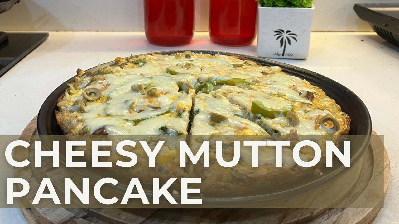Cheesy Mutton With Rice Pancake Recipe | Mutton Biriyani Pancake - YouTube