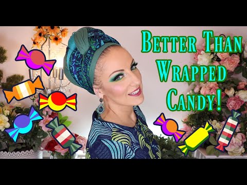 The Wrapped Candy Turban | Wrapping Tutorial | Wrapunzel