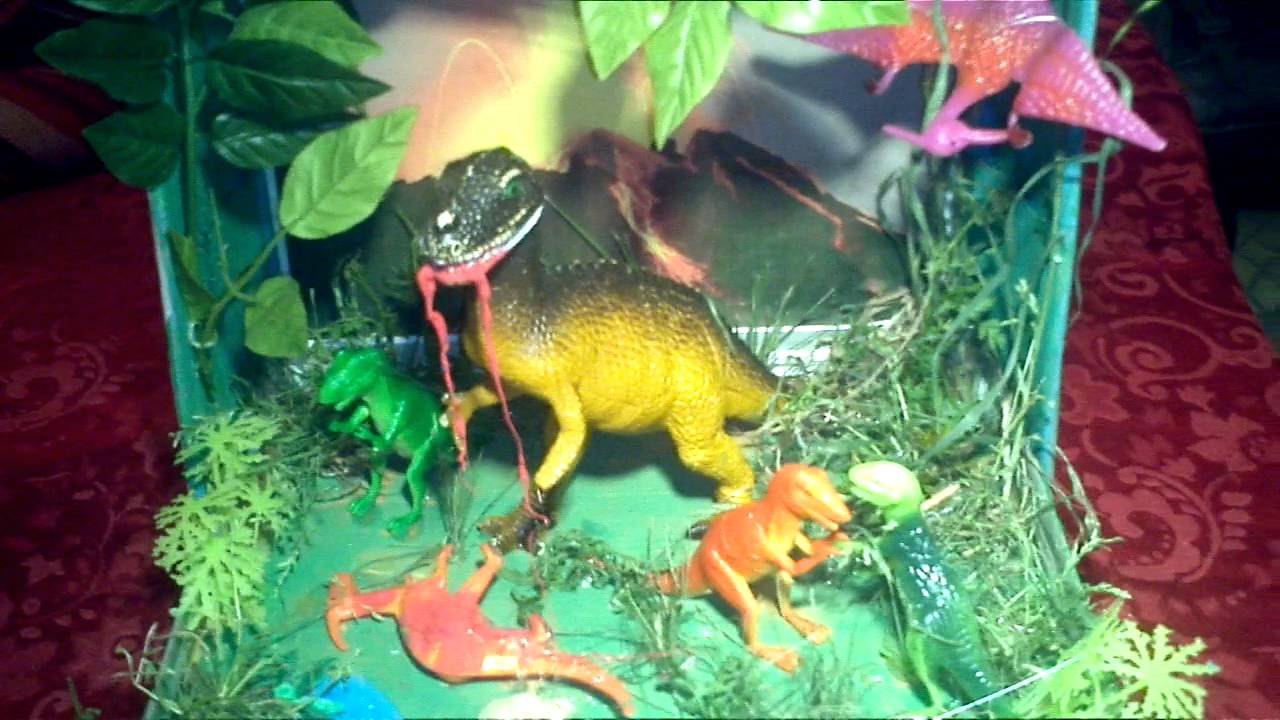 T-Rex diorama project - YouTube