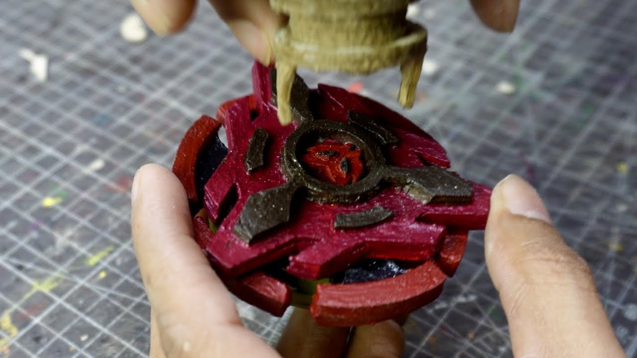 How to make Beyblade with Launcher Out of Cardboard - YouTube
