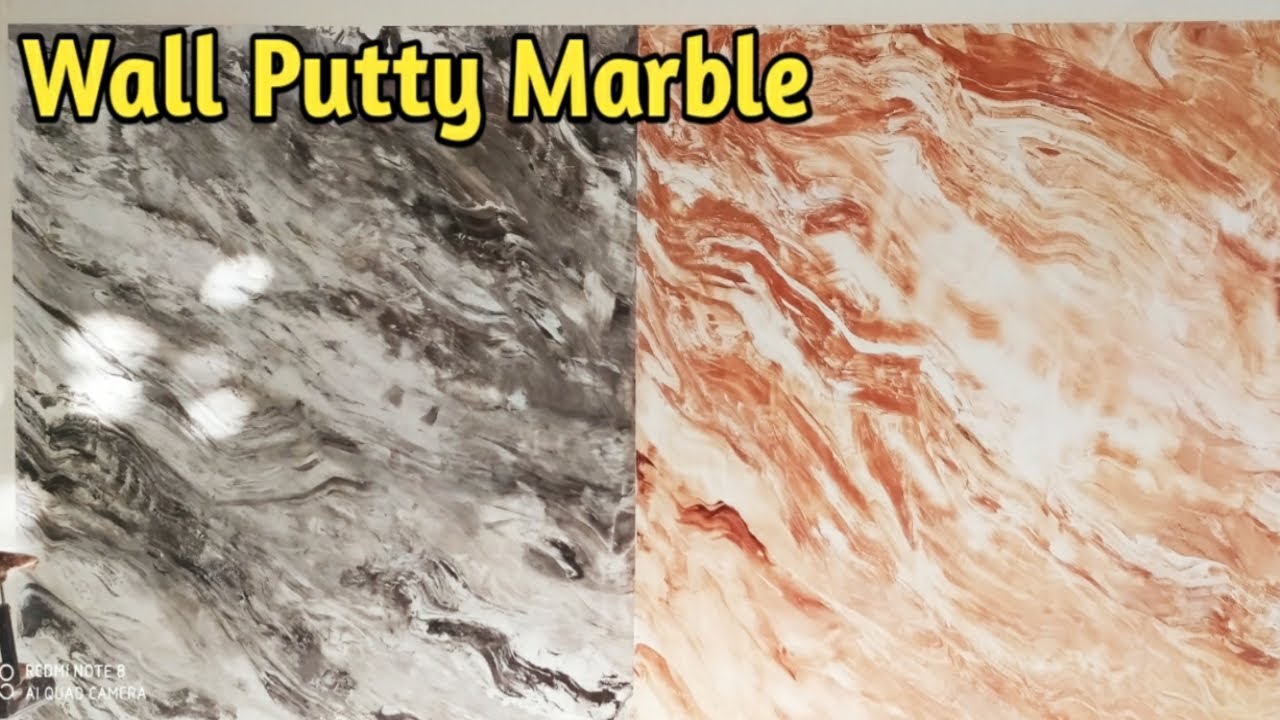 Wall Putty Marble create by hand.Paint marble.Danish Paint & tech - YouTube