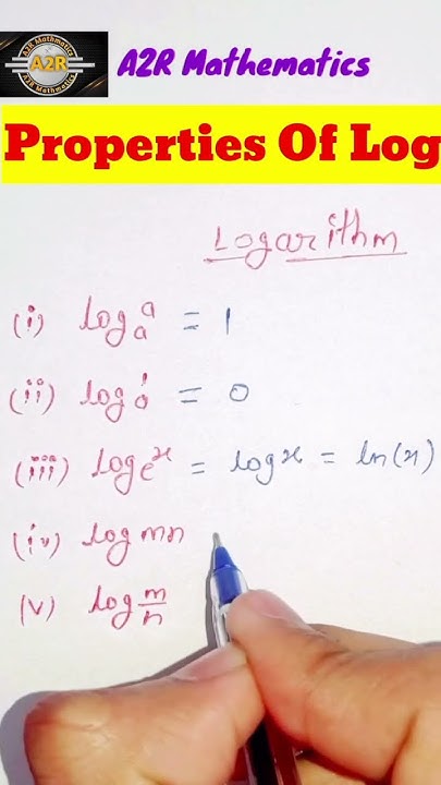 Logarithm Rules | Properties of log | #shorts #maths #trendingshorts ...