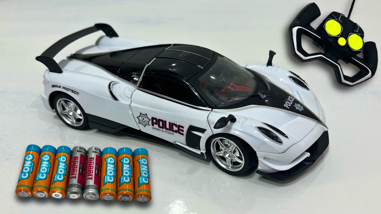 Unboxing 1:18 Remote Control Ferrari Police Car, Public Buses With ...