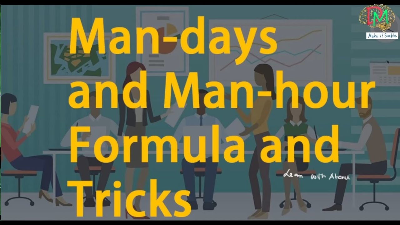 Man-days Man-hour Math problem in times and work - YouTube