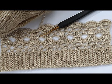 🌷Çok güzel ve sade 🌷Tığ İşi Örgü bayan yelek modeli