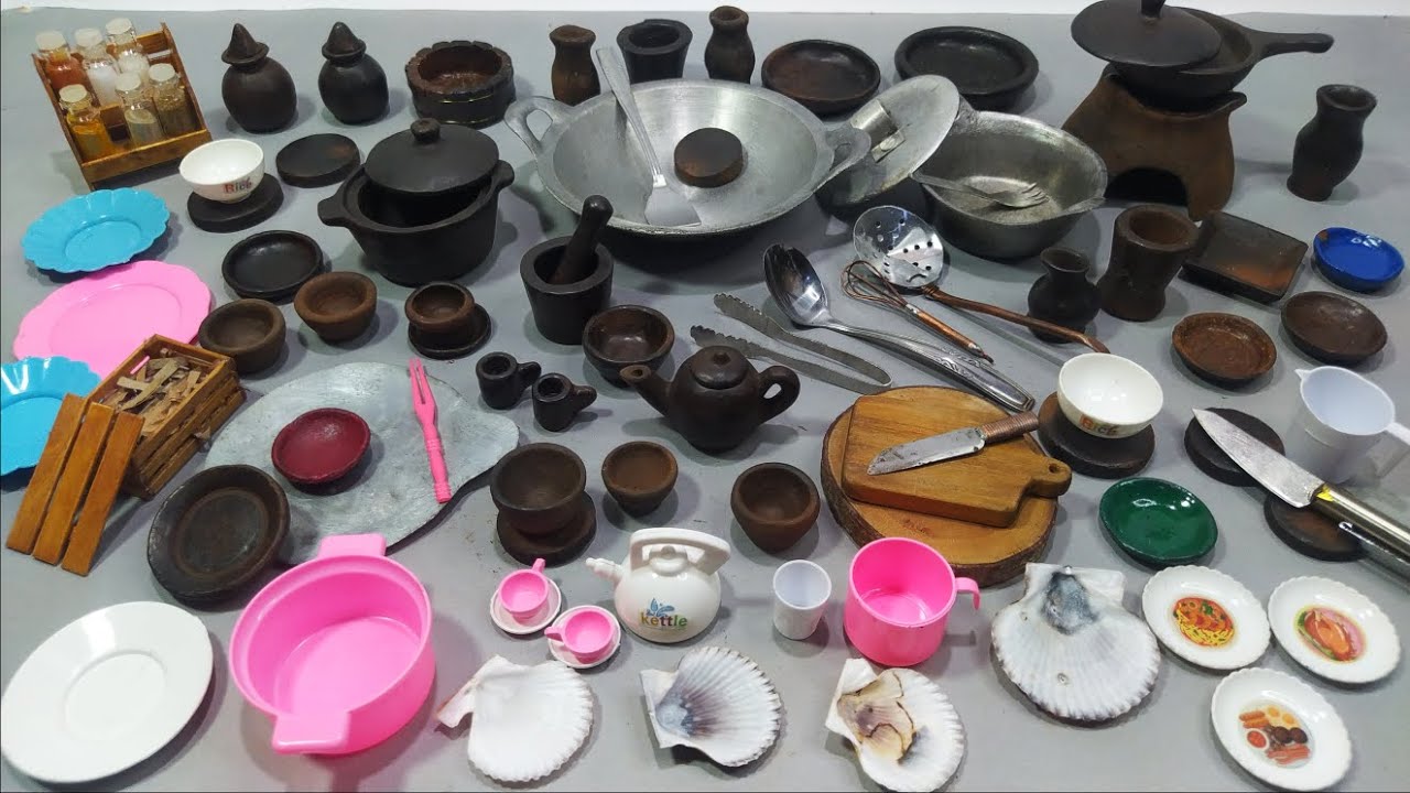 Satisfying With Miniature Kitchen Set Mini Clay - YouTube