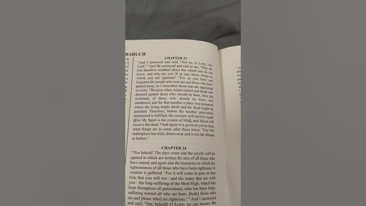 2 Baruch chapter 23 - YouTube